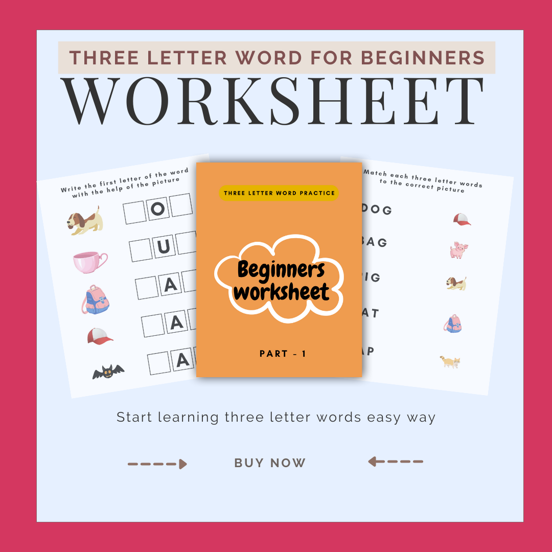 How to start learning 3 letter words for kids – Travel and Life with Roaz